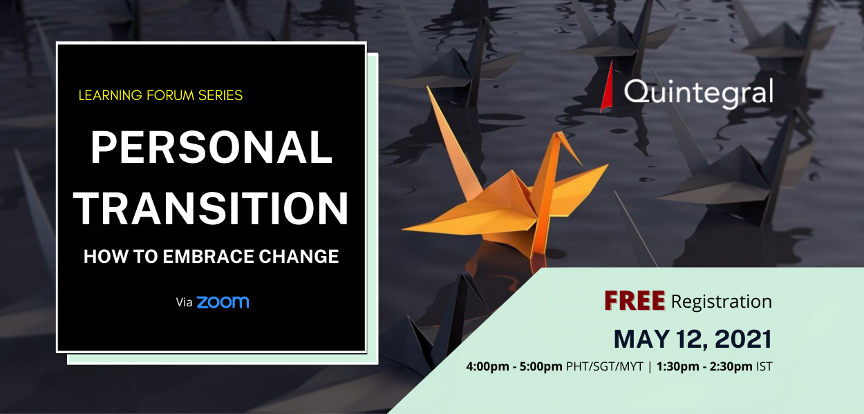 Personal Transition: How to Embrace Change - Quintegral